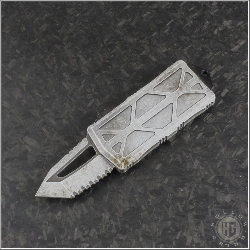 Microtech Knives Sandtrooper White Exocet T/E Automatic OTF D/A Knife ...