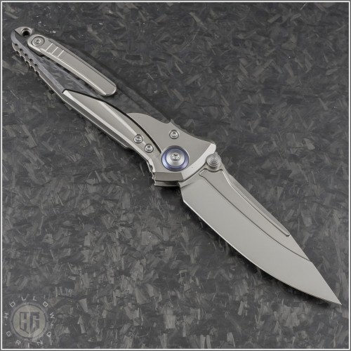Microtech Knives Carbon Fiber Socom Bravo Mini S/E Folder Knife (3.25in ...