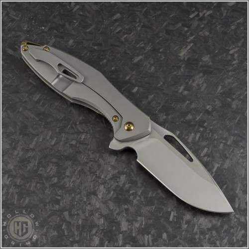 Koenig Mini Arius S/E Flipper Knife (3in Stonewashed Plain 20CV) Arius ...