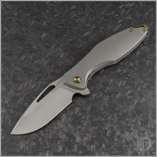 Koenig Mini Arius S/E Flipper Knife (3in Stonewashed Plain 20CV) Arius ...