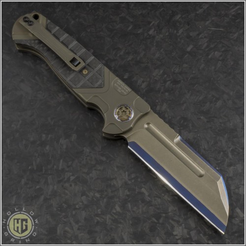 Heretic Knives Custom Bronze Tactical Butcher Wharncliffe Automatic ...