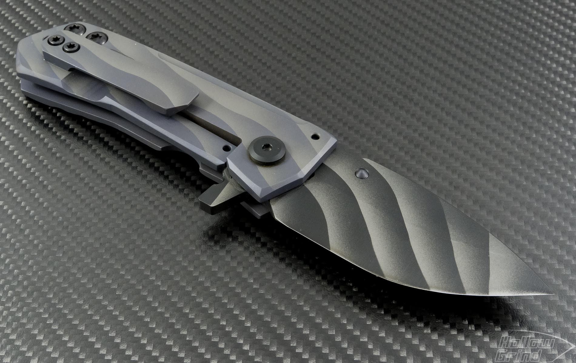 Crusader Forge Custom Other VIS-T S/E Folder Knife (3.75in Color Coated ...