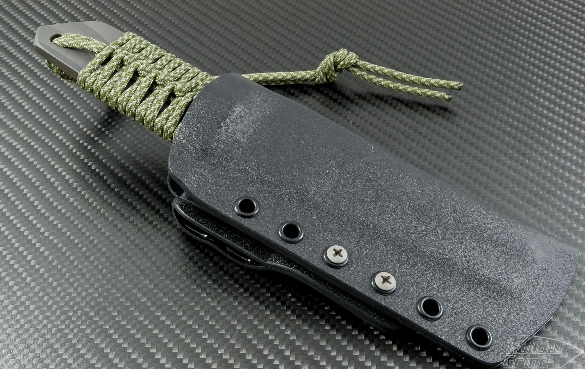 Crusader Forge OD Green TD T/E Fixed Knife (3.75in Color Coated Plain ...