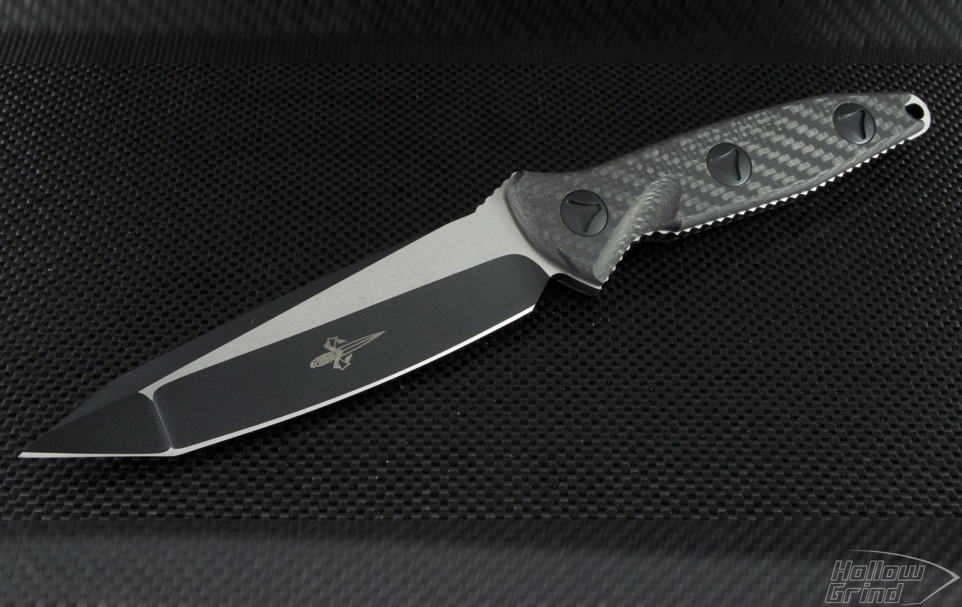 Microtech Knives Custom Carbon Fiber Socom Alpha T/E Fixed Knife (5in ...