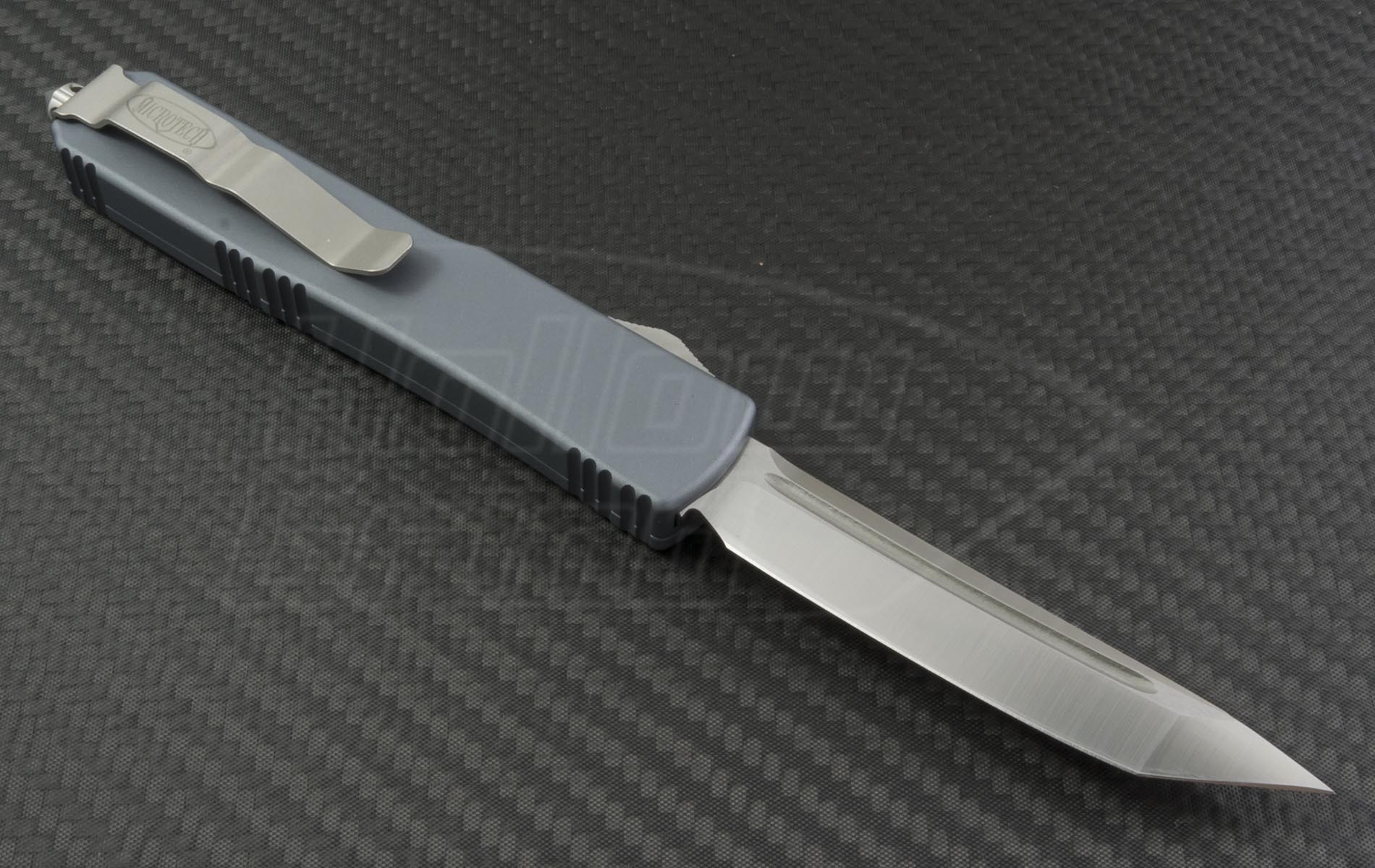 Microtech Knives Gray Ultratech T/E Automatic OTF D/A Knife (3.44in ...