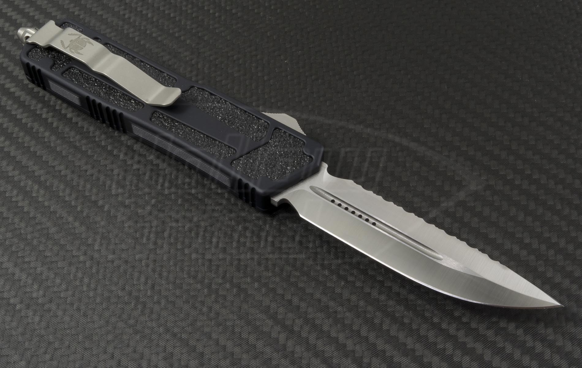 Microtech Knives Scarab D/E Automatic OTF D/A Knife (3.44in Satin Serr ...