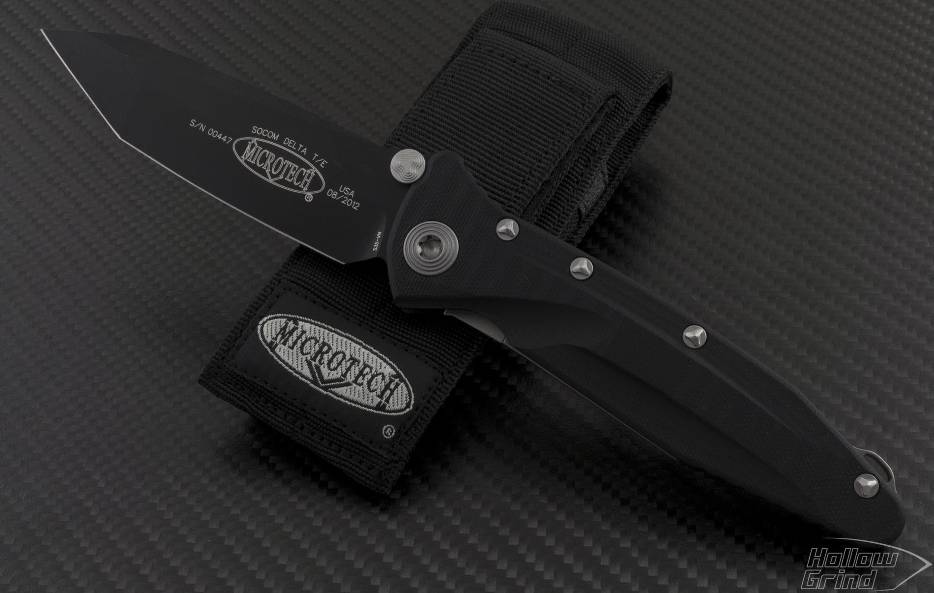 Microtech Knives Socom Elite T/E Folder Knife (4in Black Plain S35-VN ...