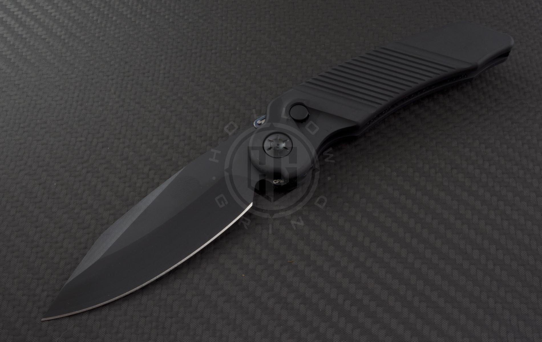 Rat Worx MRX-LW S/E Automatic Folder S/A Knife (3.66in Black Plain CPM ...