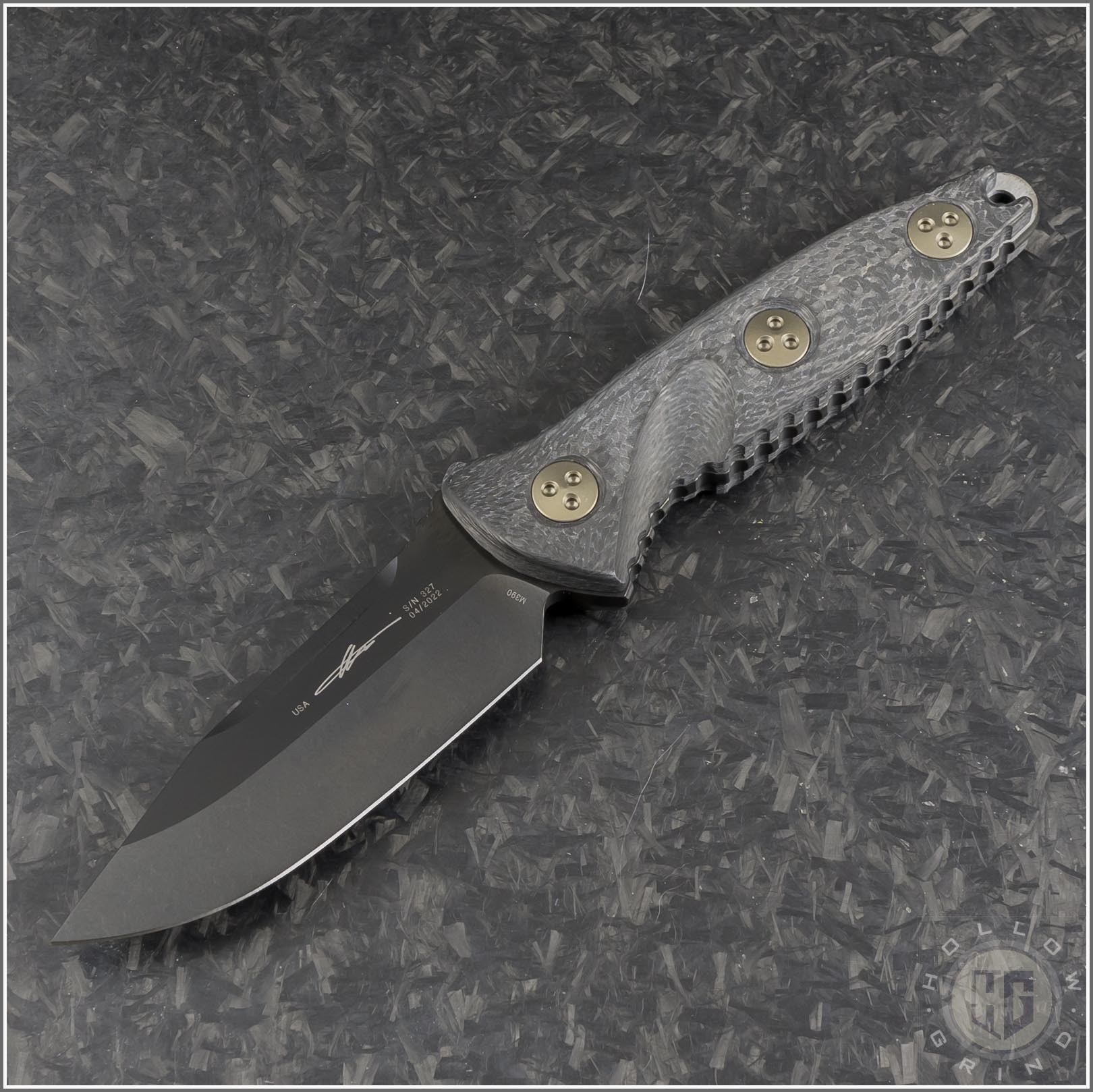 Microtech Knives Limited Carbon Fiber Socom Alpha Mini S/E Fixed Knife ...