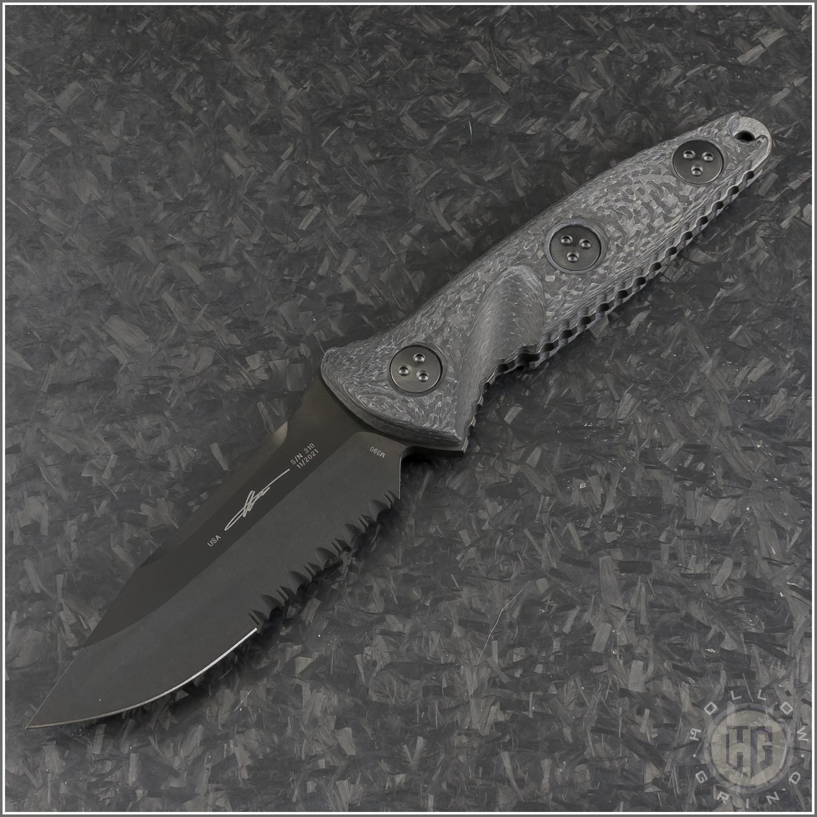 Microtech Knives Limited Carbon Fiber Socom Alpha Mini S/E Fixed Knife ...