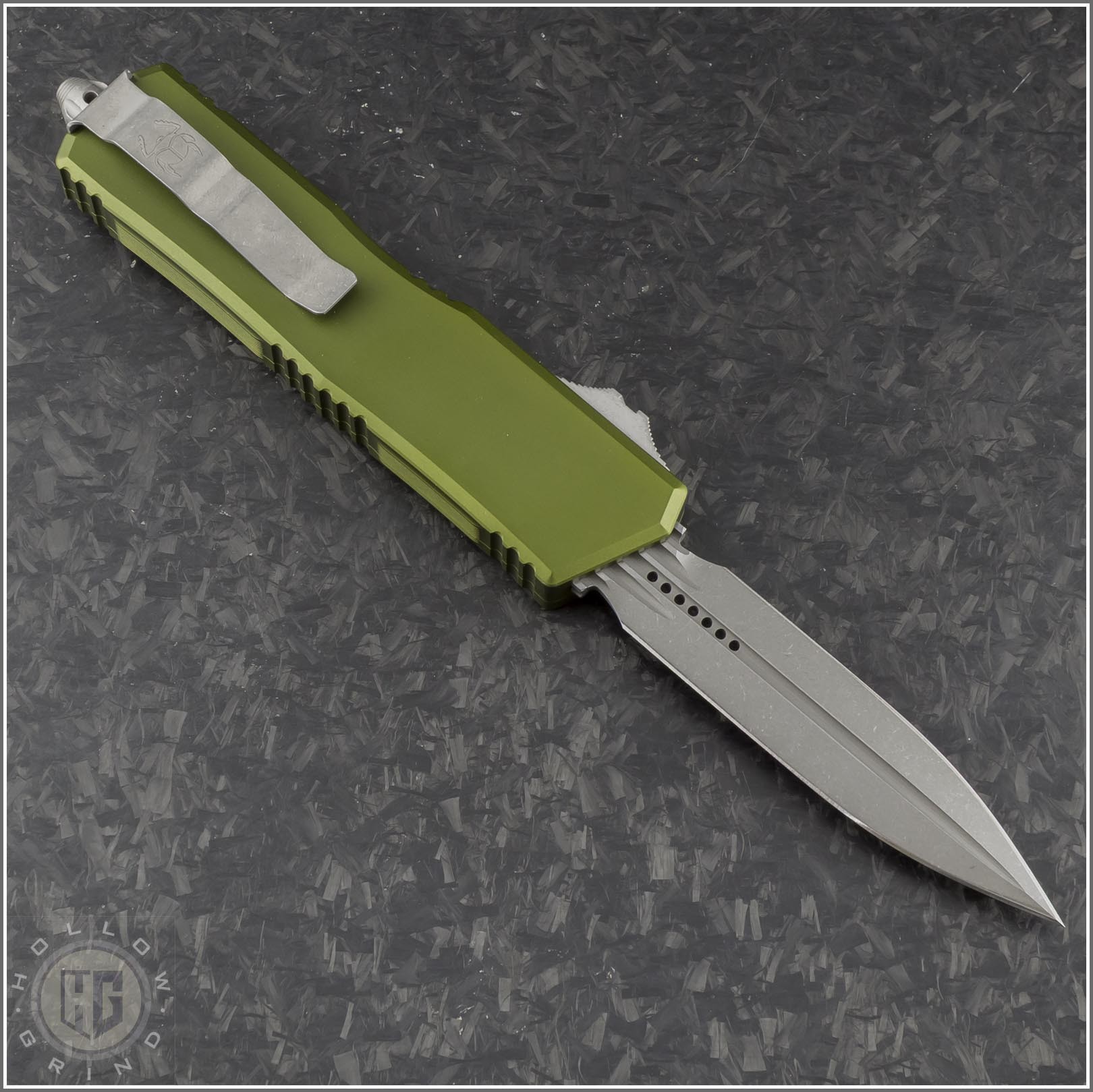 Microtech Knives OD Green Scarab II Gen III D/E Automatic OTF D/A Knife ...