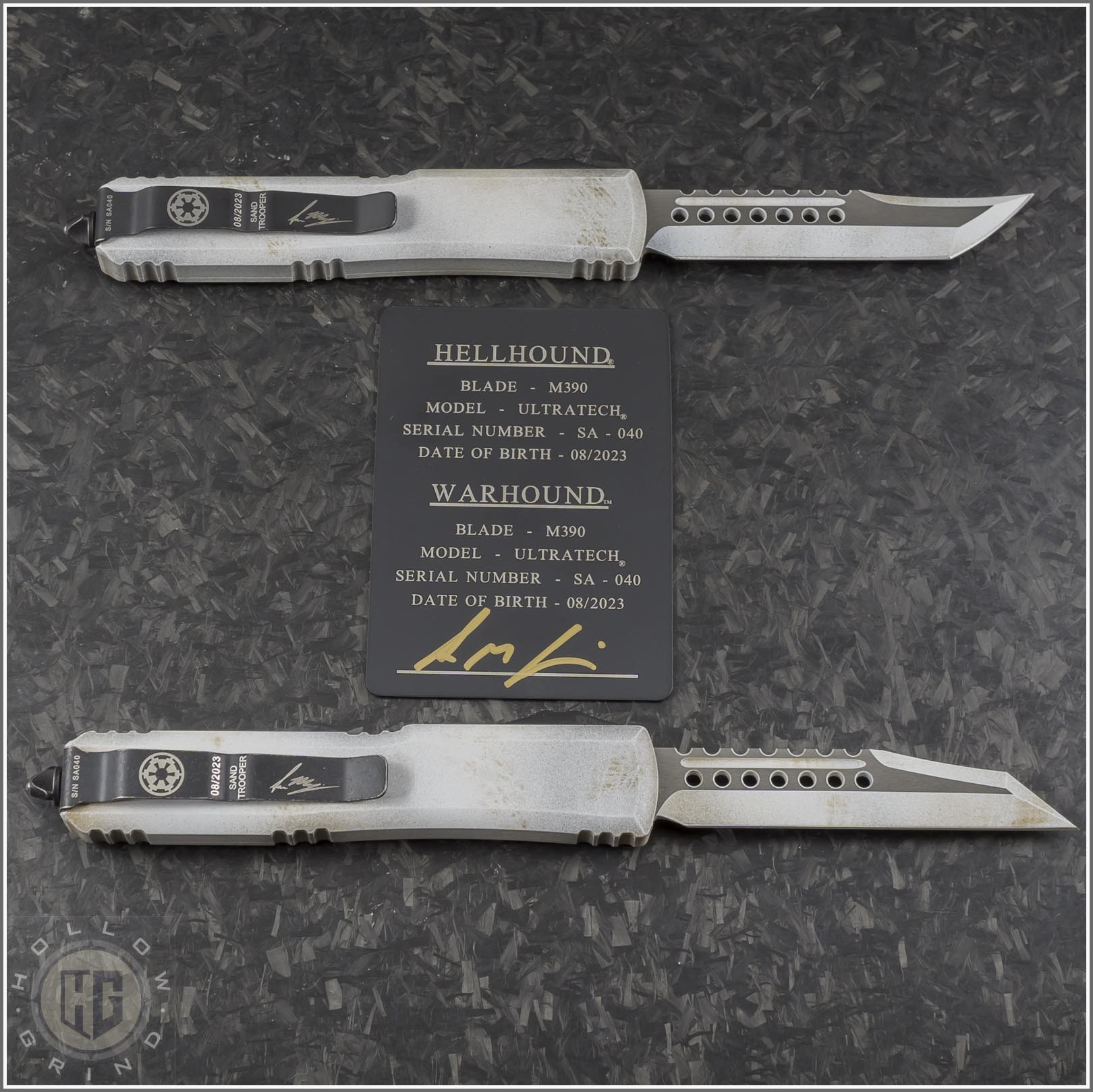 Microtech Knives Sandtrooper White Ultratech Automatic OTF D/A Knife (3 ...