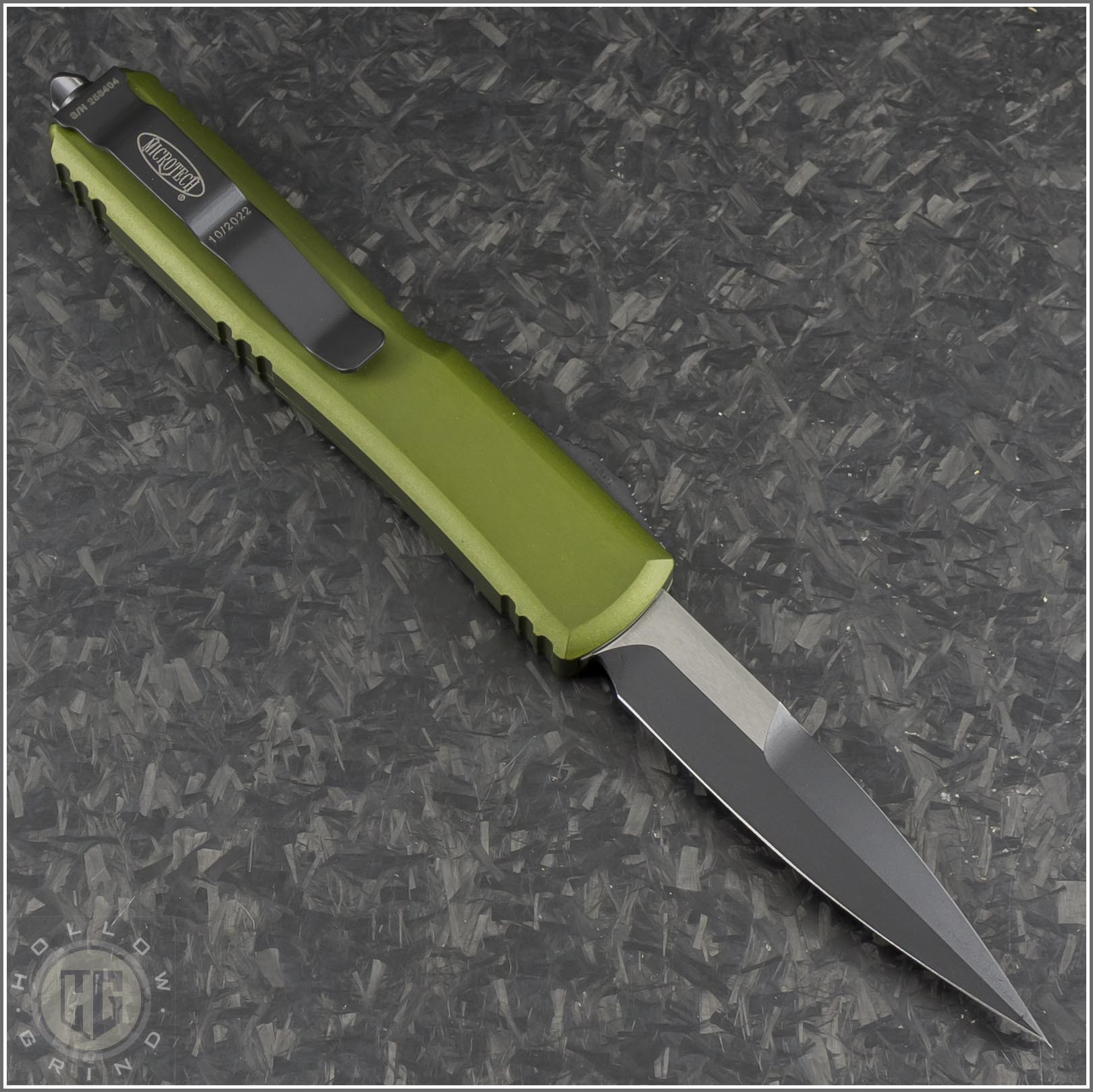 Microtech Knives OD Green Ultratech Bayonet Automatic OTF D/A Knife (3 ...