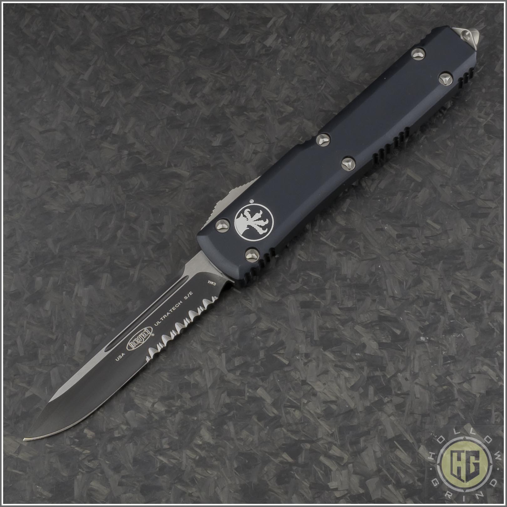 Microtech Knives Ultratech S/E Automatic OTF D/A Knife (3.44in Black ...
