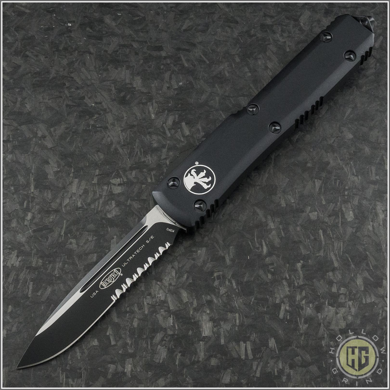 Microtech Knives Ultratech S/E Automatic OTF D/A Knife (3.44in Black ...