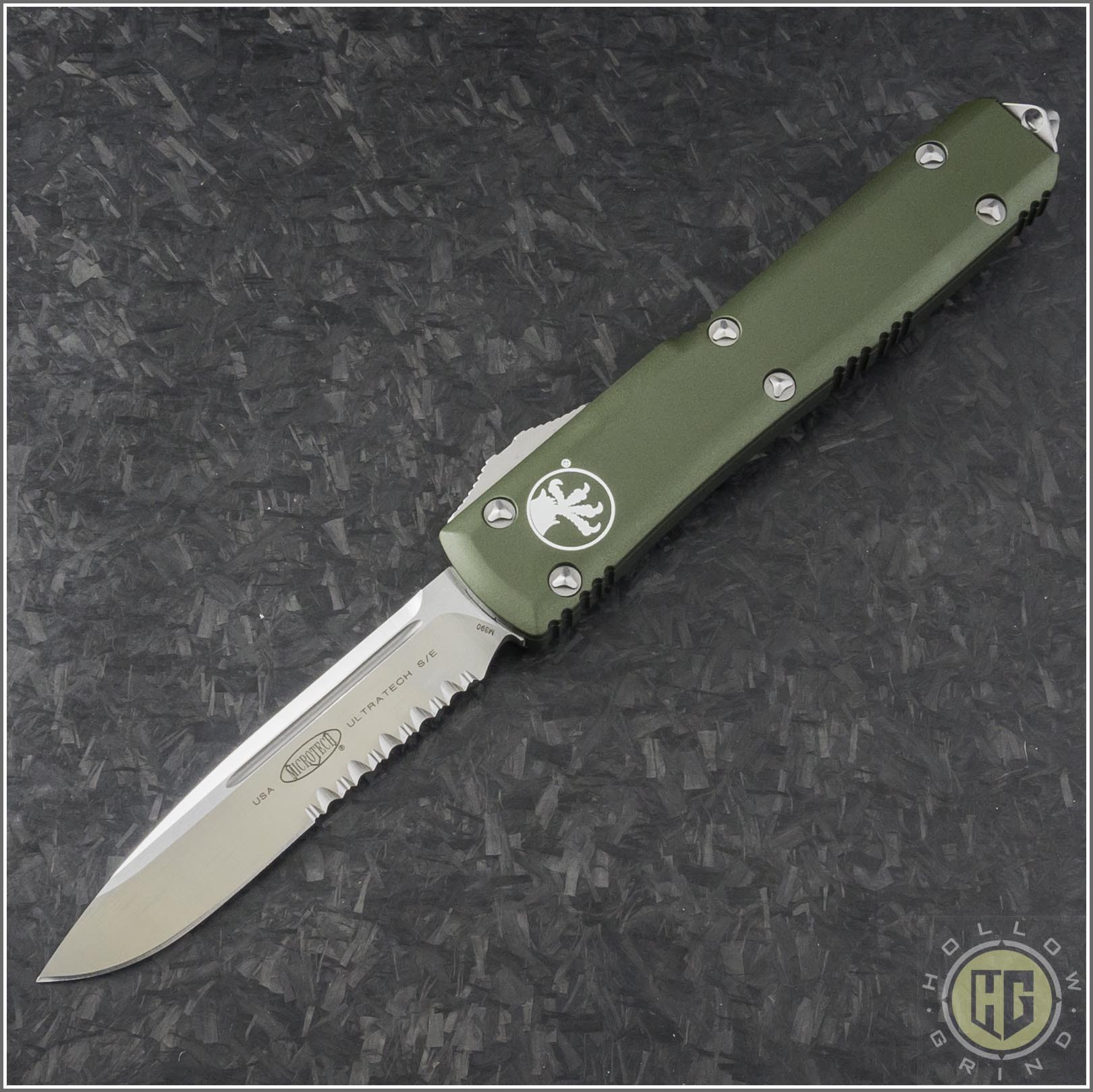 Microtech Knives OD Green Ultratech S/E Automatic OTF D/A Knife (3.44in ...