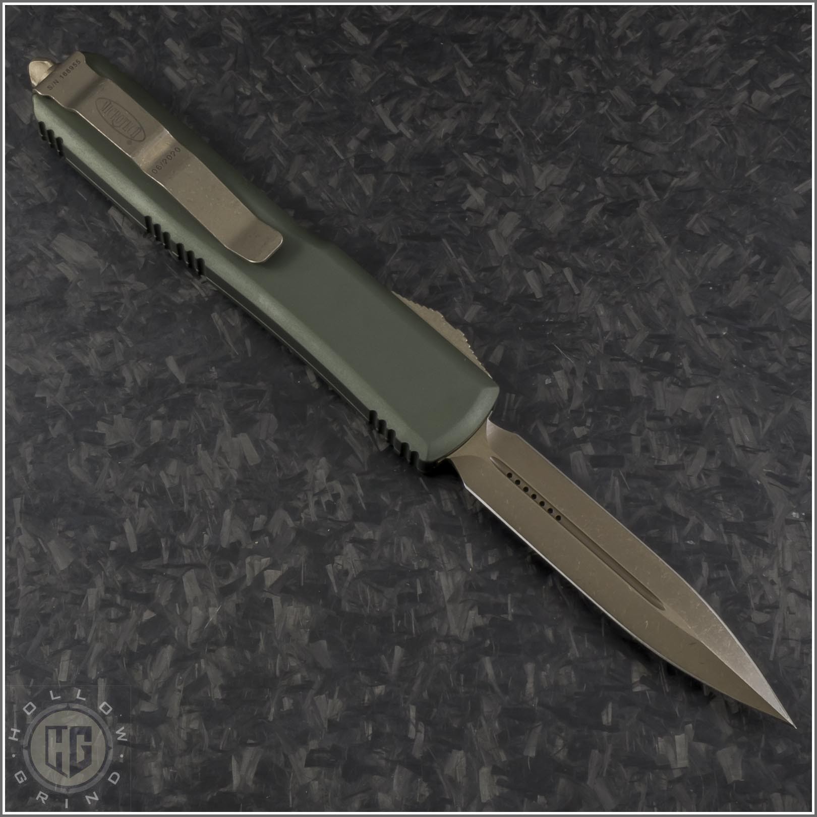 Microtech Knives OD Green Ultratech D/E Automatic OTF D/A Knife (3.44in ...