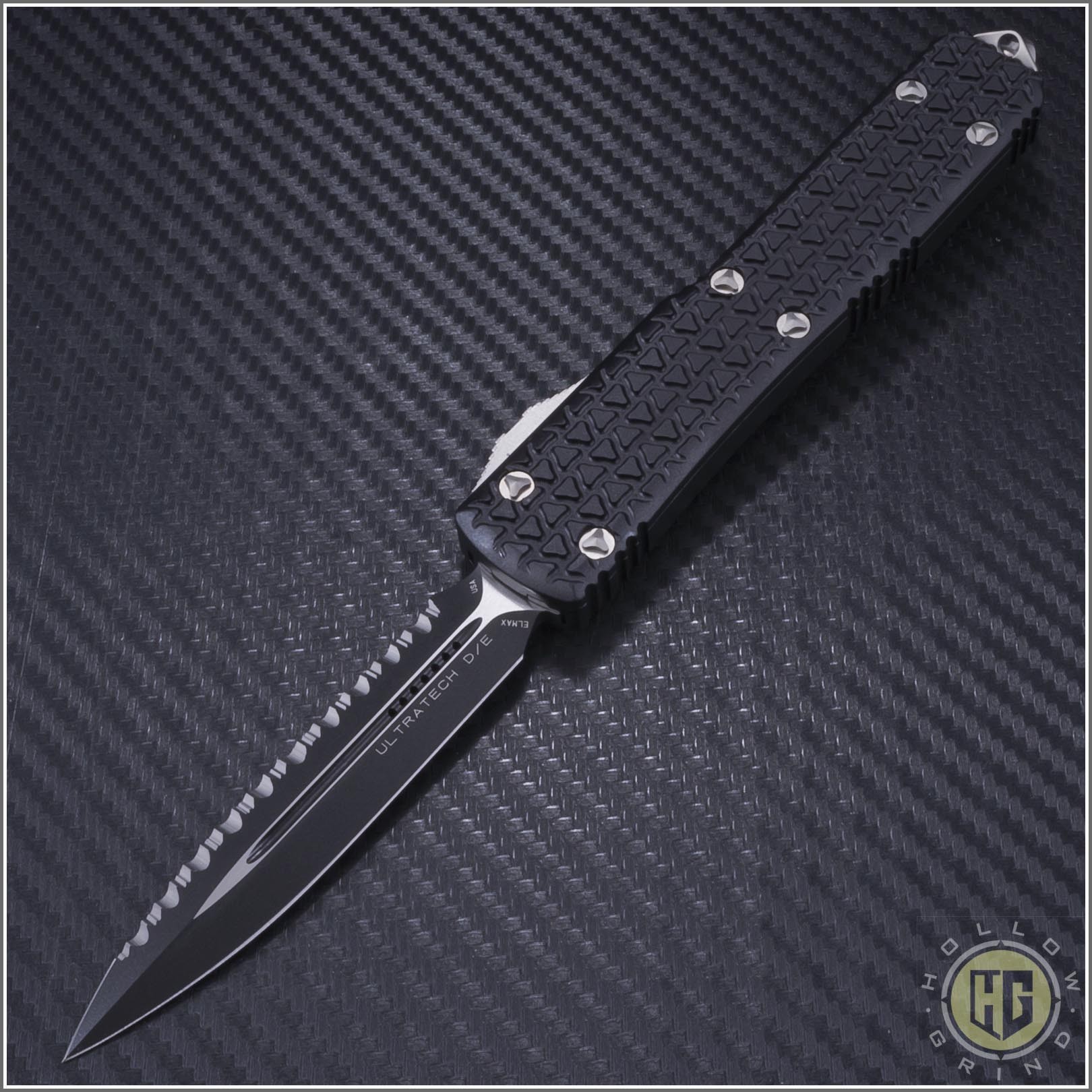 Microtech Knives Ultratech D/E Automatic OTF D/A Knife (3.44in Black ...