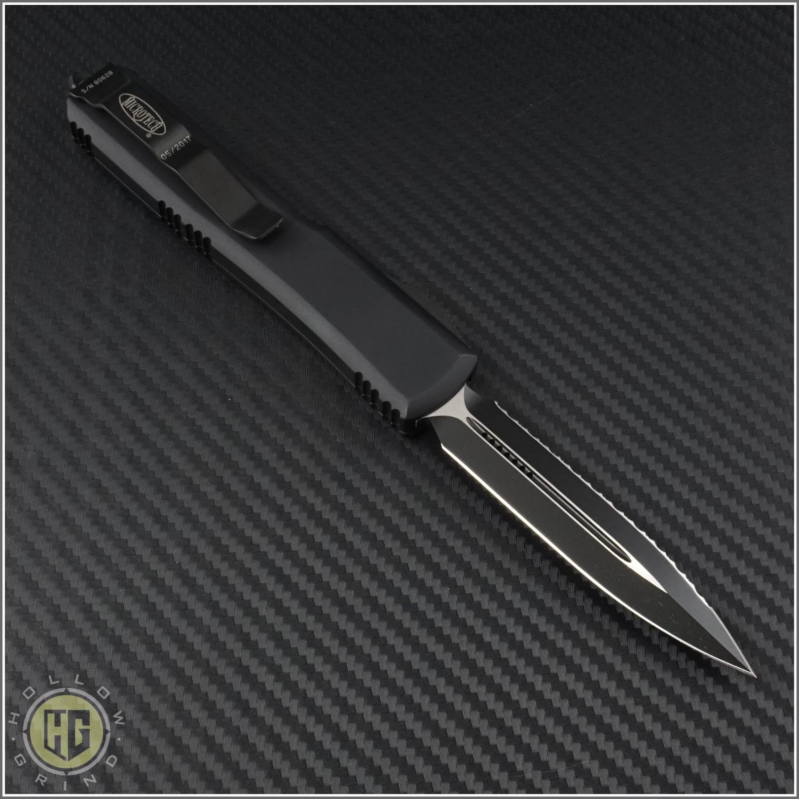Microtech Knives Ultratech D/E Automatic OTF D/A Knife (3.44in Black ...