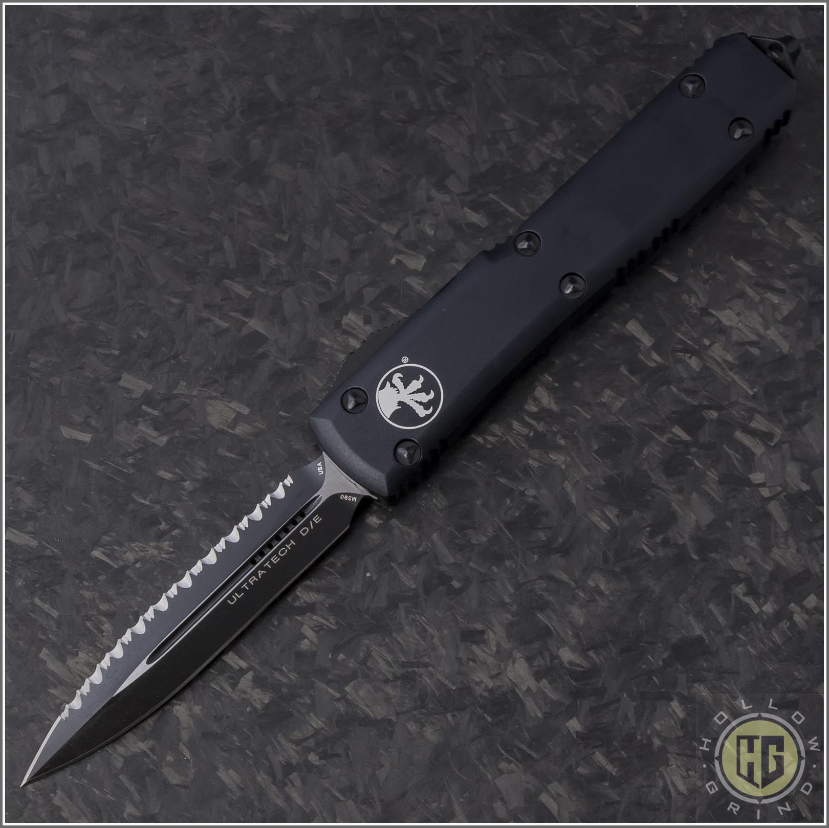 Microtech Knives Ultratech D/E Automatic OTF D/A Knife (3.44in Black ...