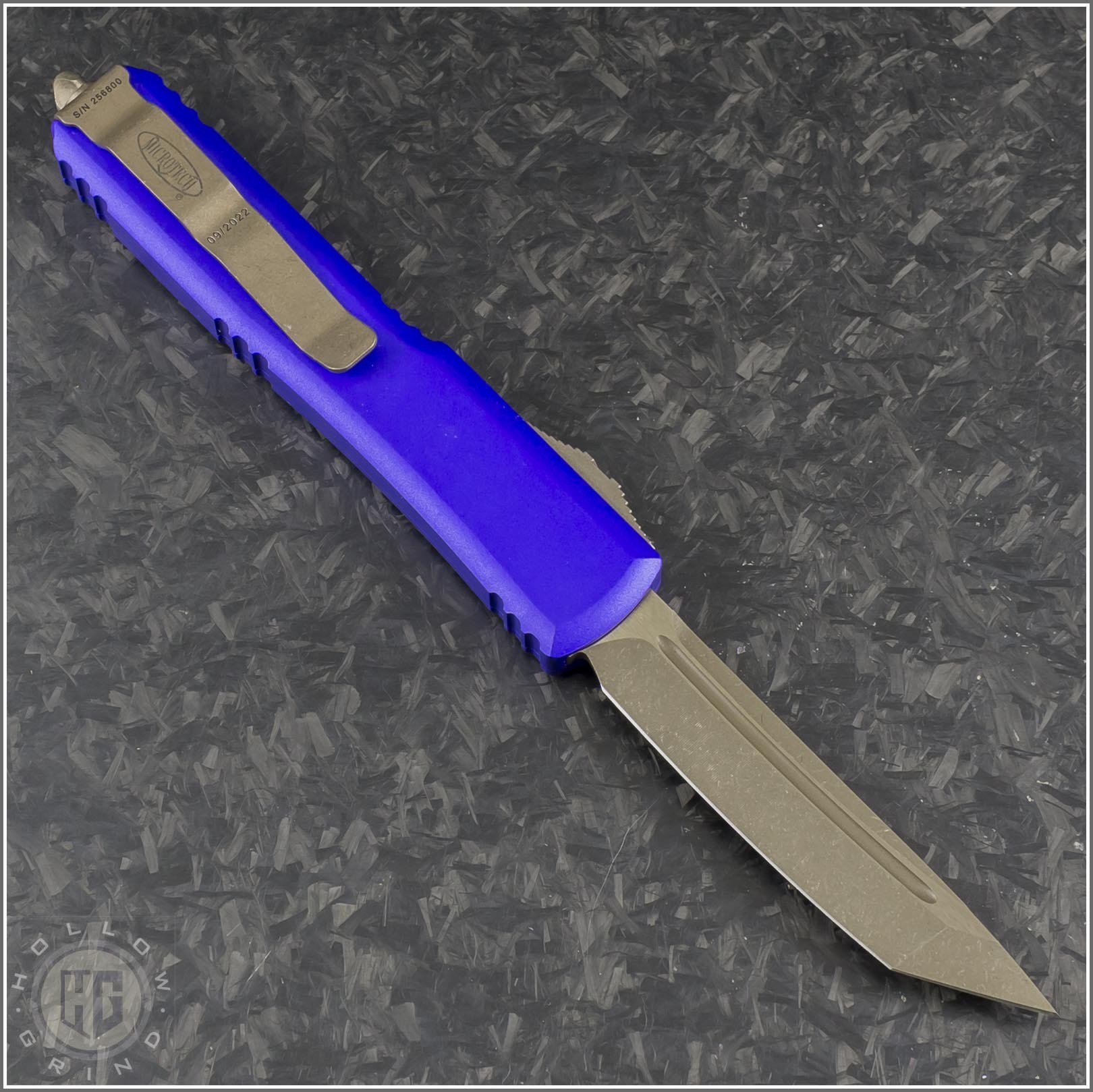 Microtech Knives Purple Ultratech T/E Automatic OTF D/A Knife (3.44in ...