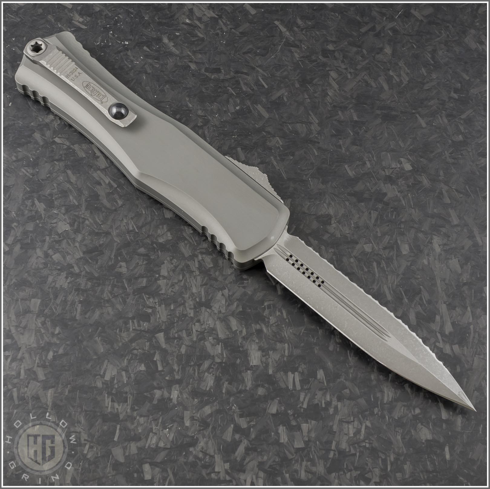Microtech Knives Natural Clear Hera II D/E Automatic OTF D/A Knife (4in ...