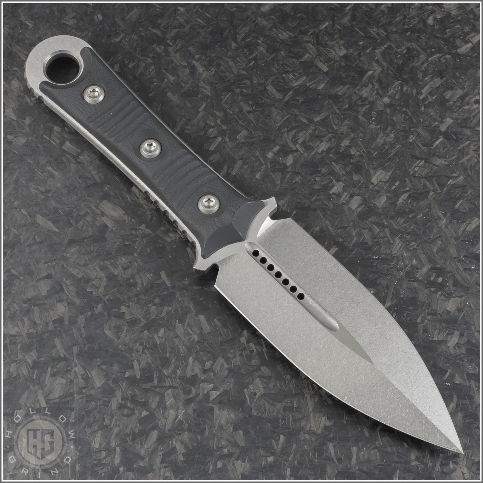 Microtech Knives SBD D/E Fixed Knife (4.375in Stonewashed Plain M390 ...