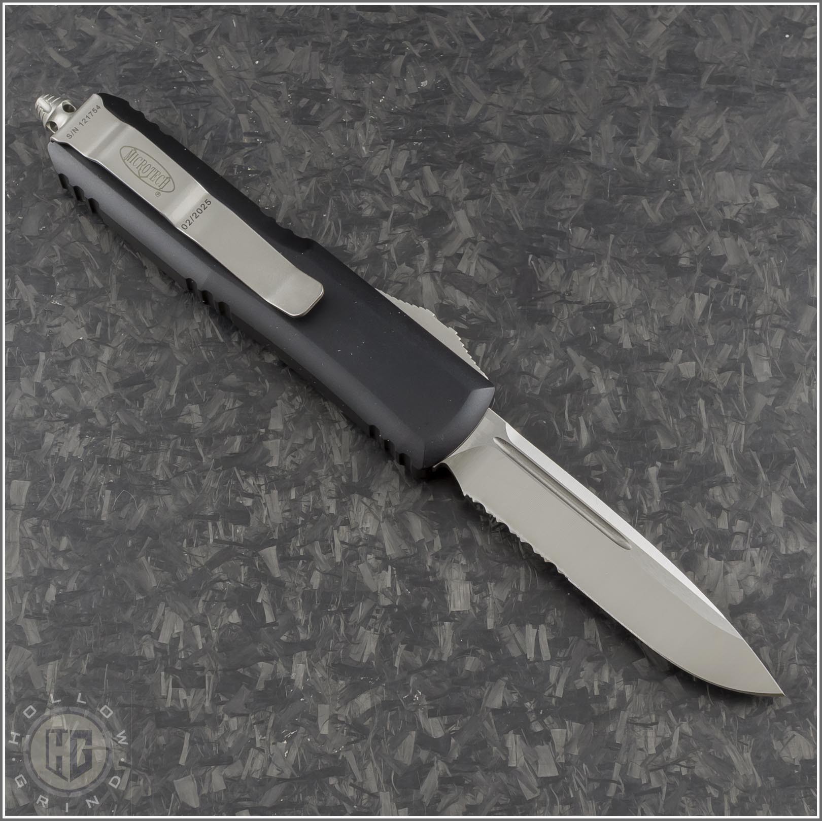 Microtech Knives UTX-85 S/E Automatic OTF D/A Knife (3in Satin Part ...