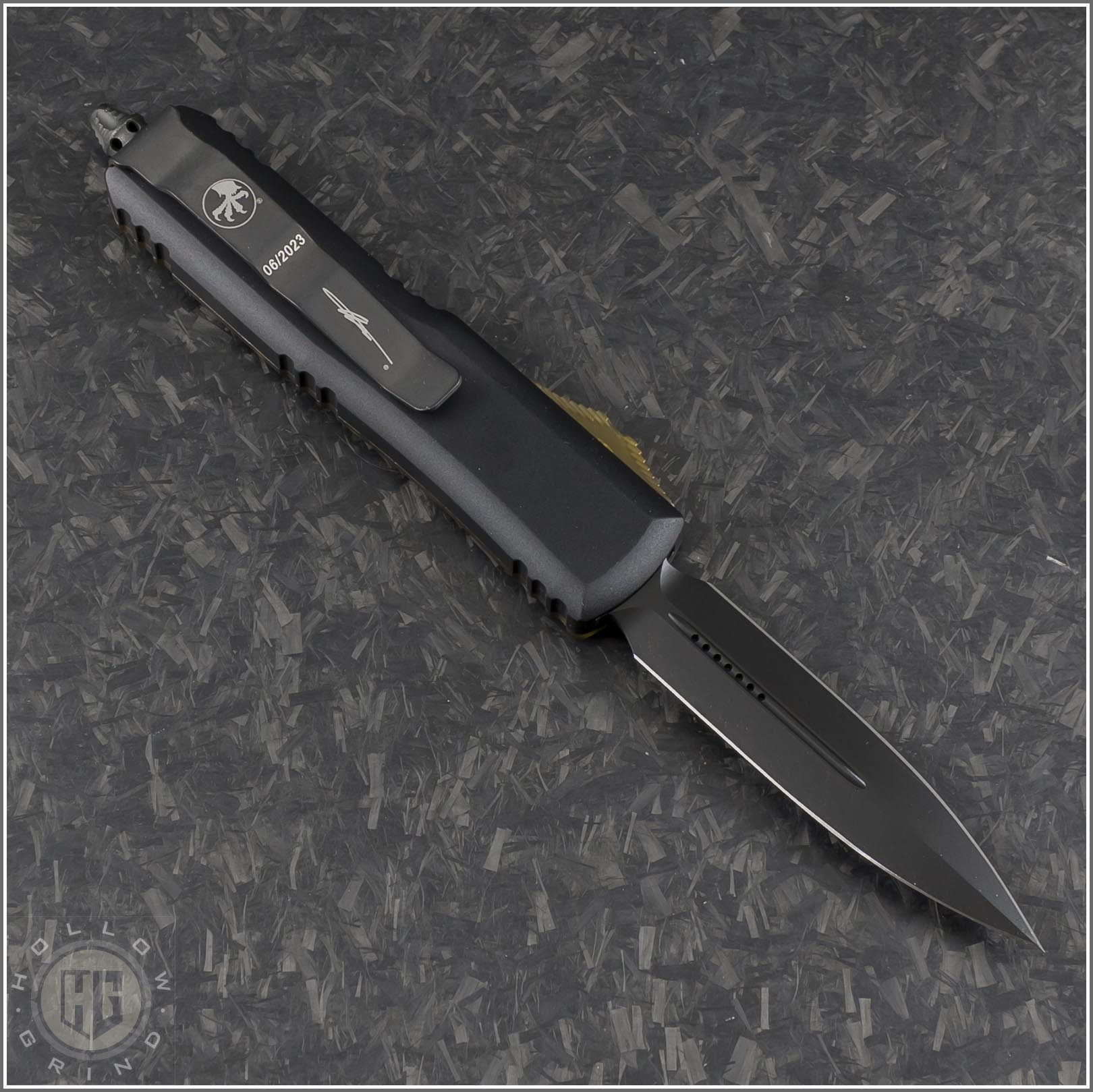 Microtech Knives Ultem UTX-85 D/E Automatic OTF D/A Knife (3in DLC ...