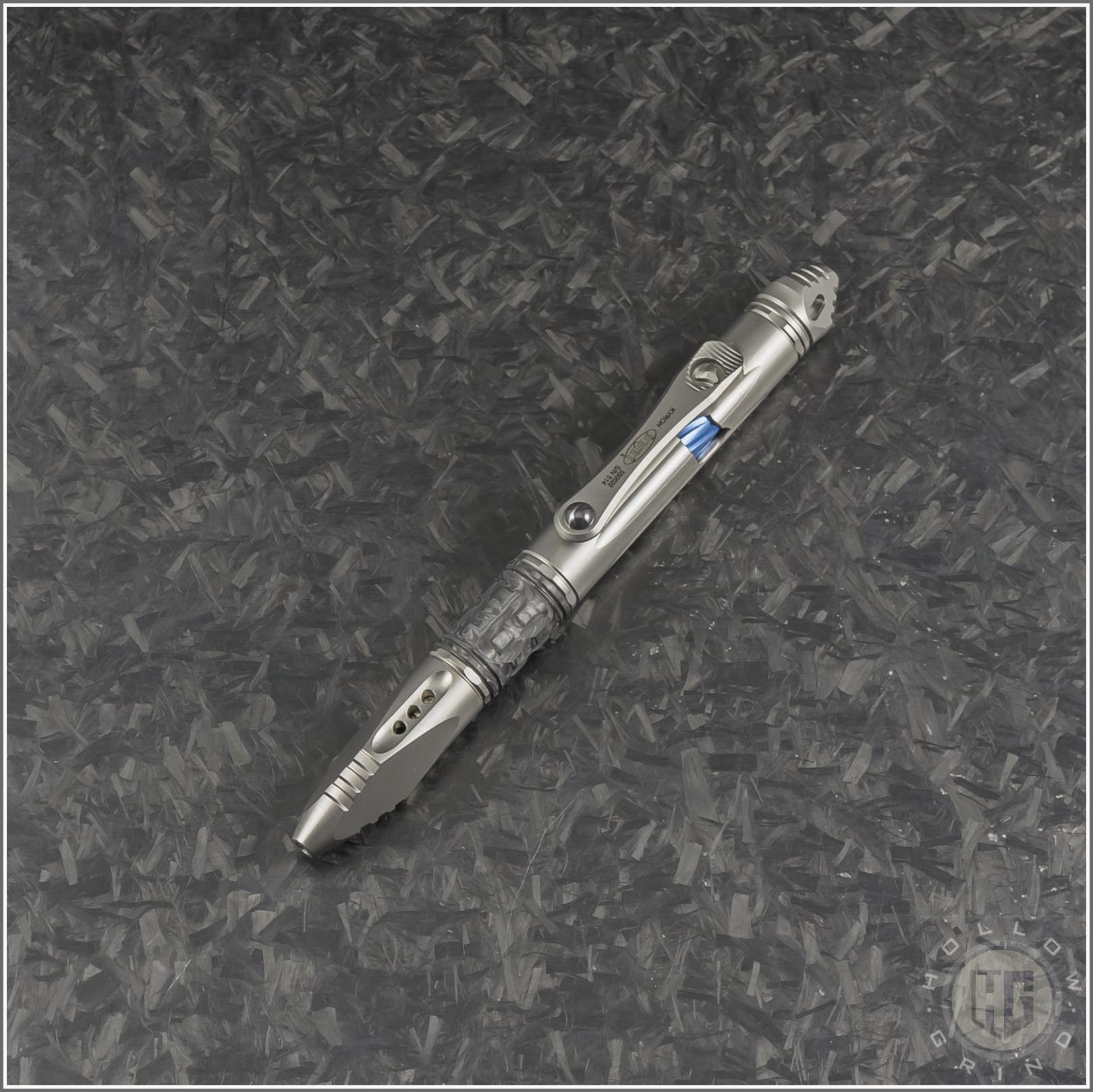 (#403M-Ti-BBTRI) Microtech Kyroh Mini Titanium Pen | Hollow Grind
