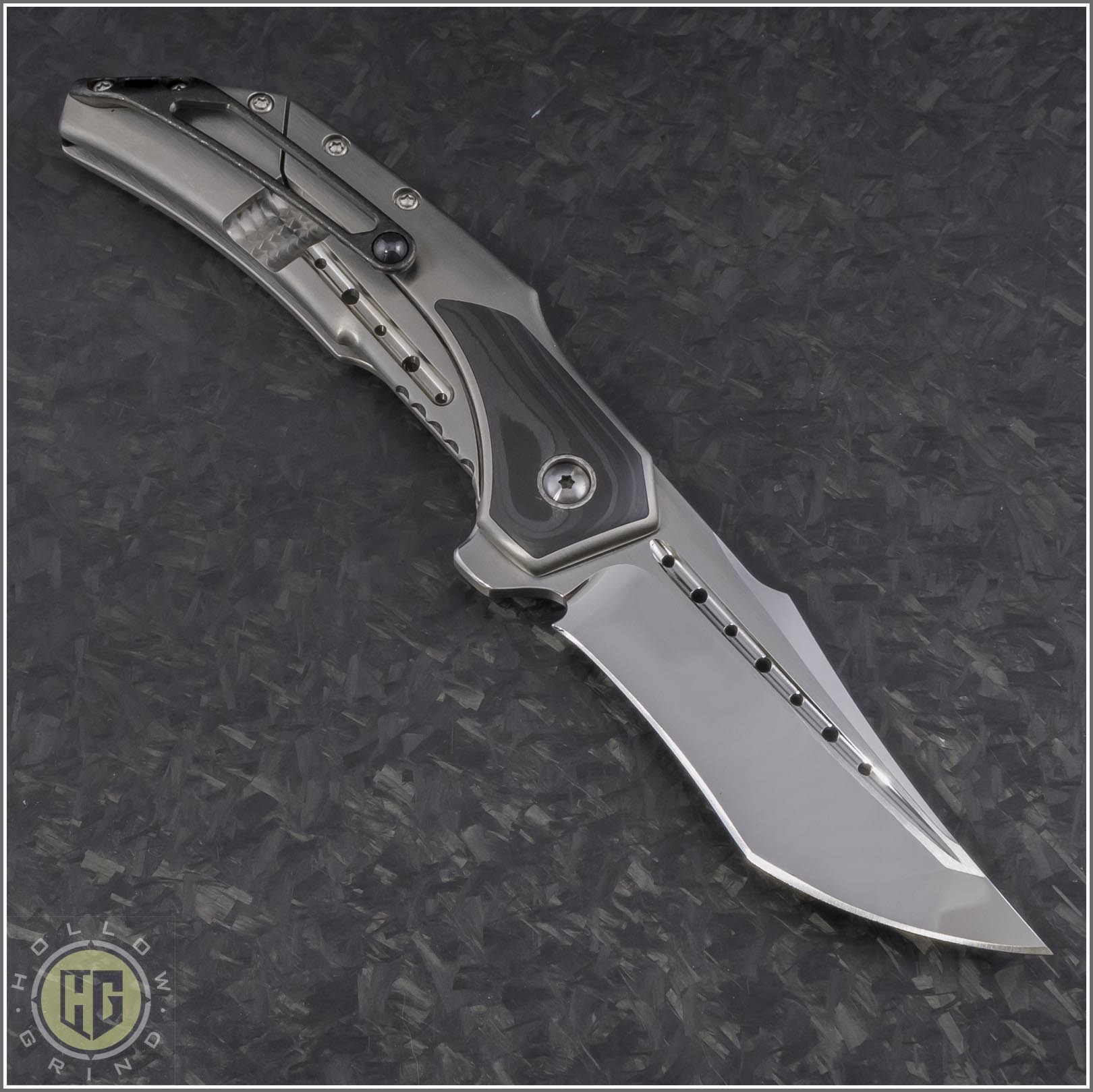 Begg Knives Custom Astio Recurve Flipper Knife (3.5in Mirror Polished ...