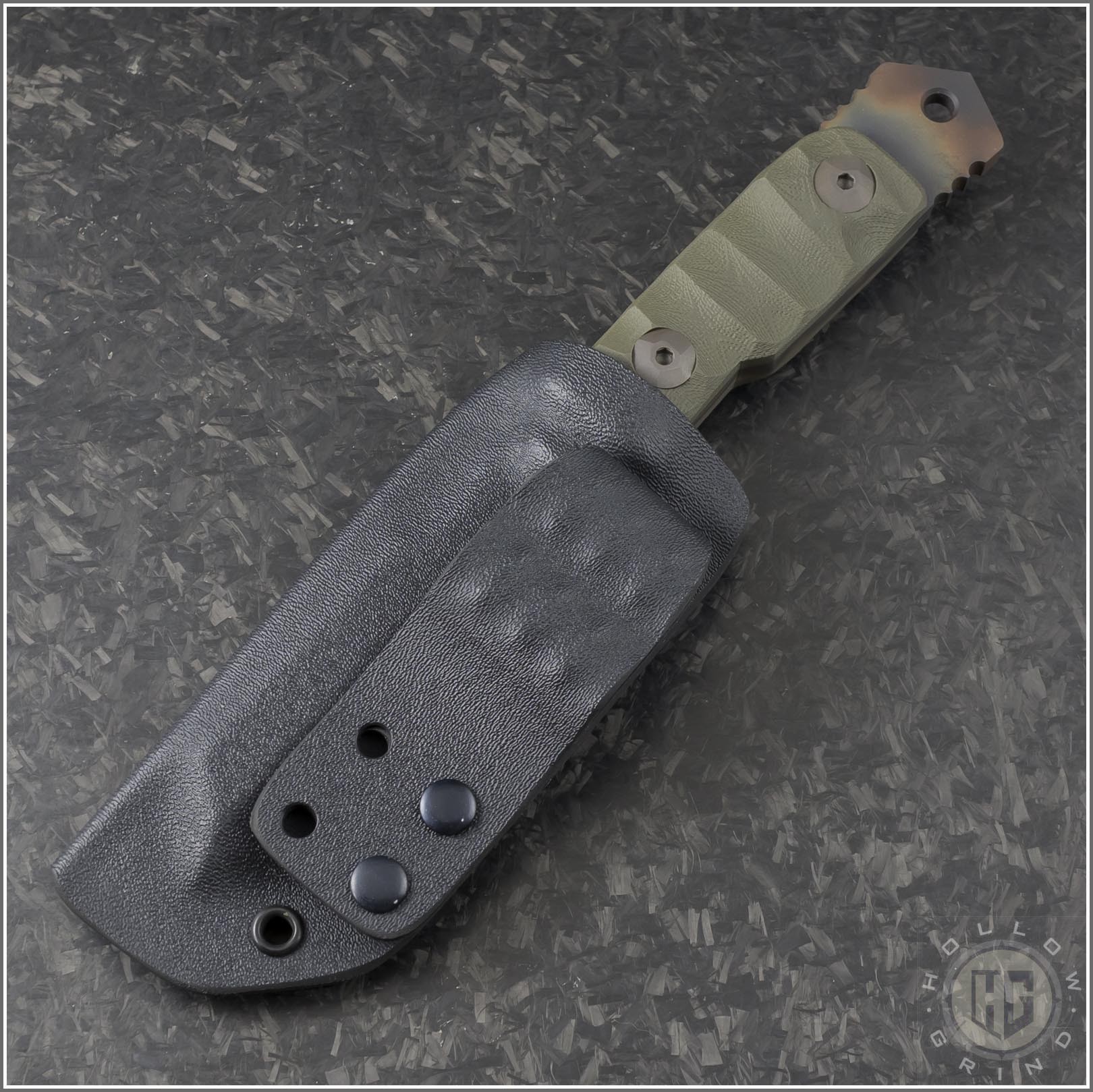 Crusader Forge Custom OD Green CQB Dagger D/E Fixed Knife (3in Phantom ...