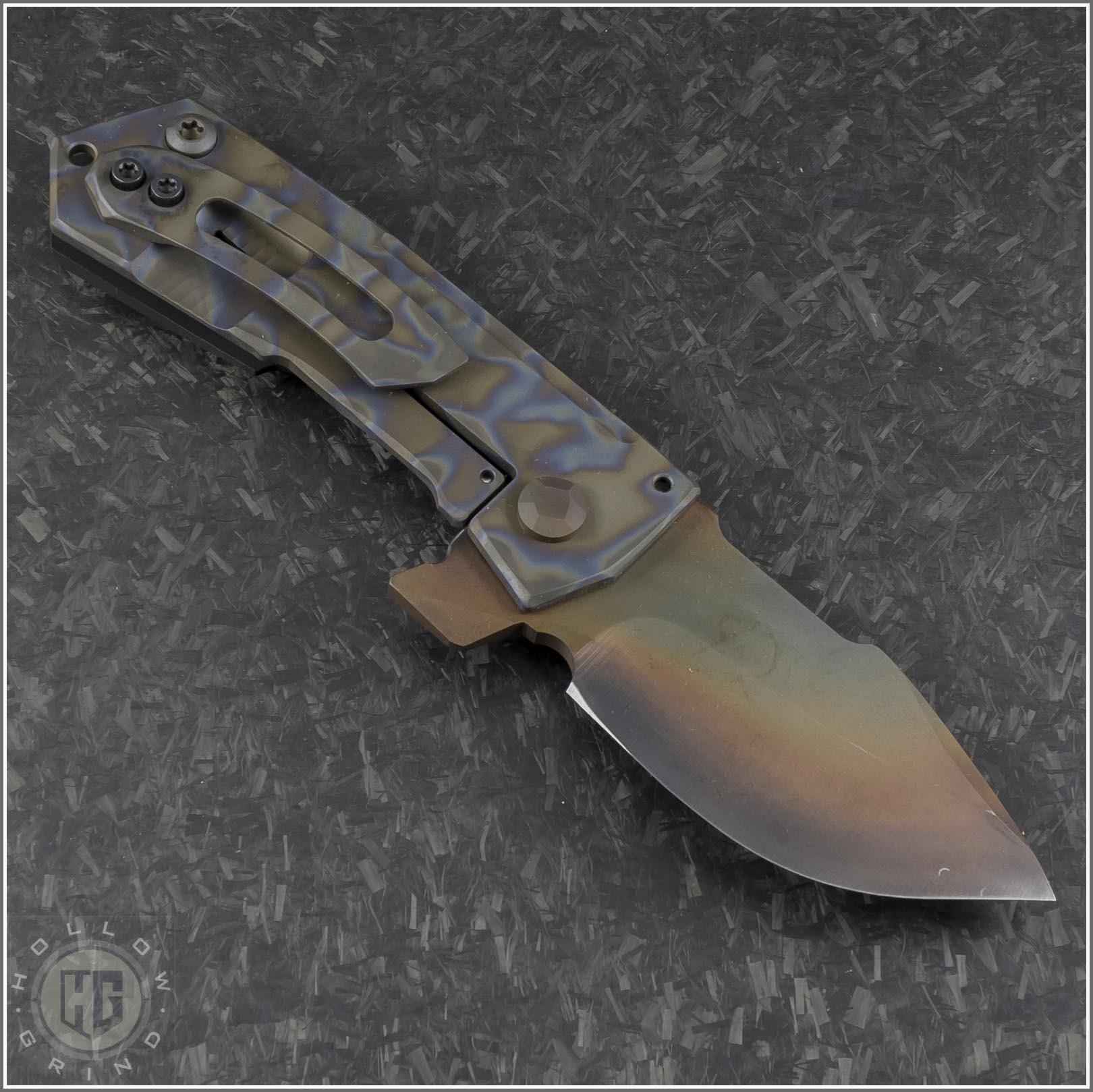 Crusader Forge Limited VIS Metro S/E Flipper Knife (3.5in Phantom Plain ...