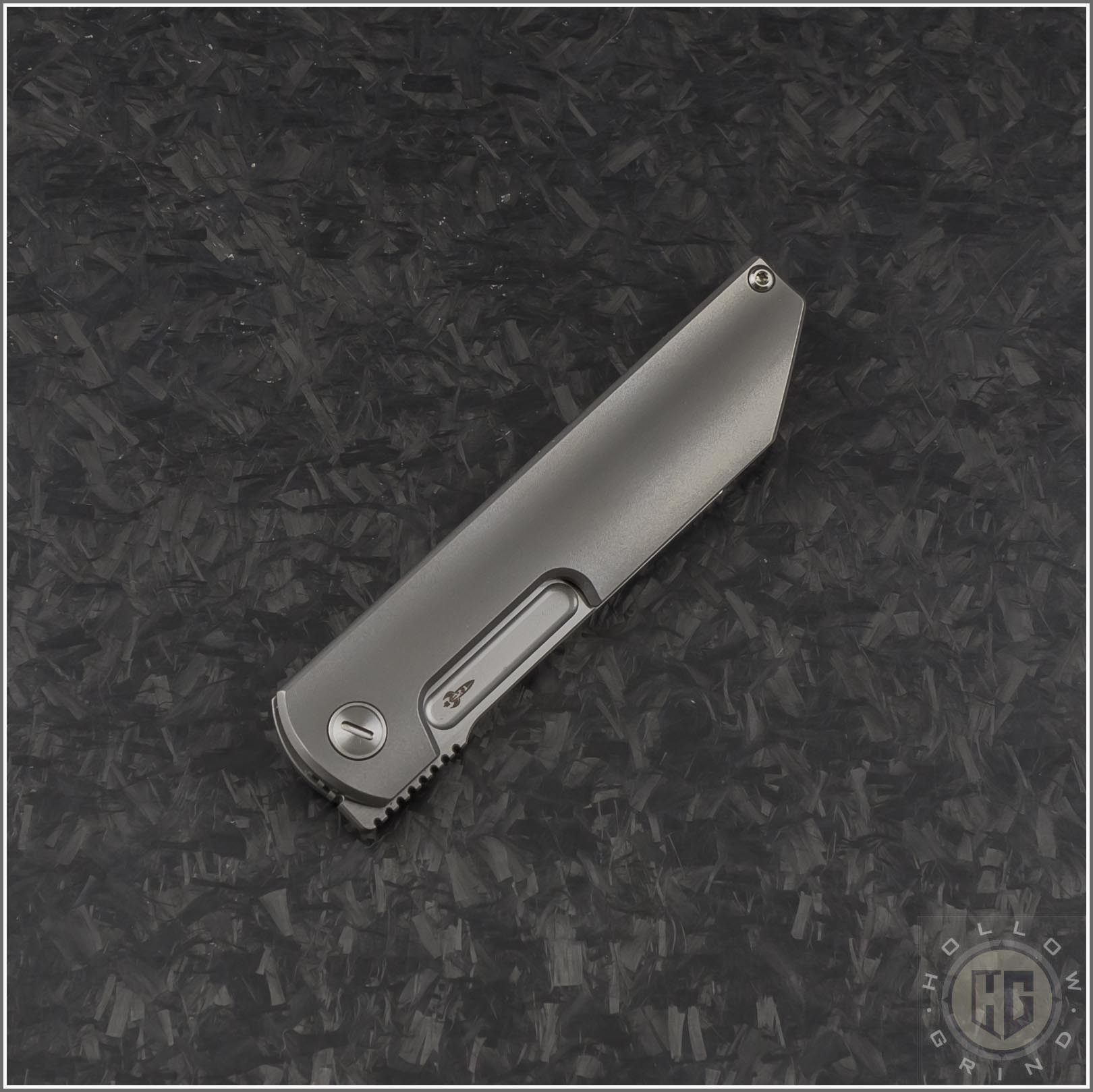 D Rocket Design Fukushu Wharncliffe Flipper Knife (2.75in Satin Plain ...