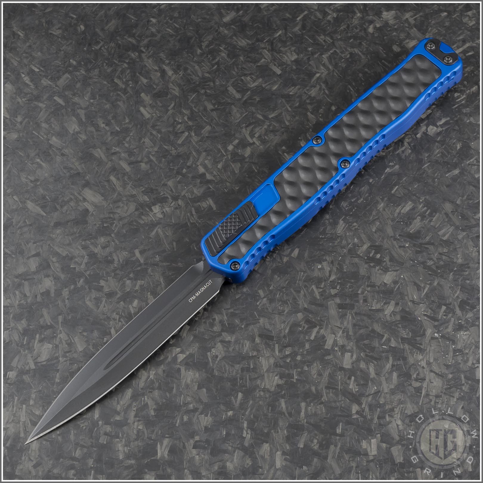 Heretic Knives Blue Cleric 2 D/E Automatic OTF D/A Knife (4.25in Black ...