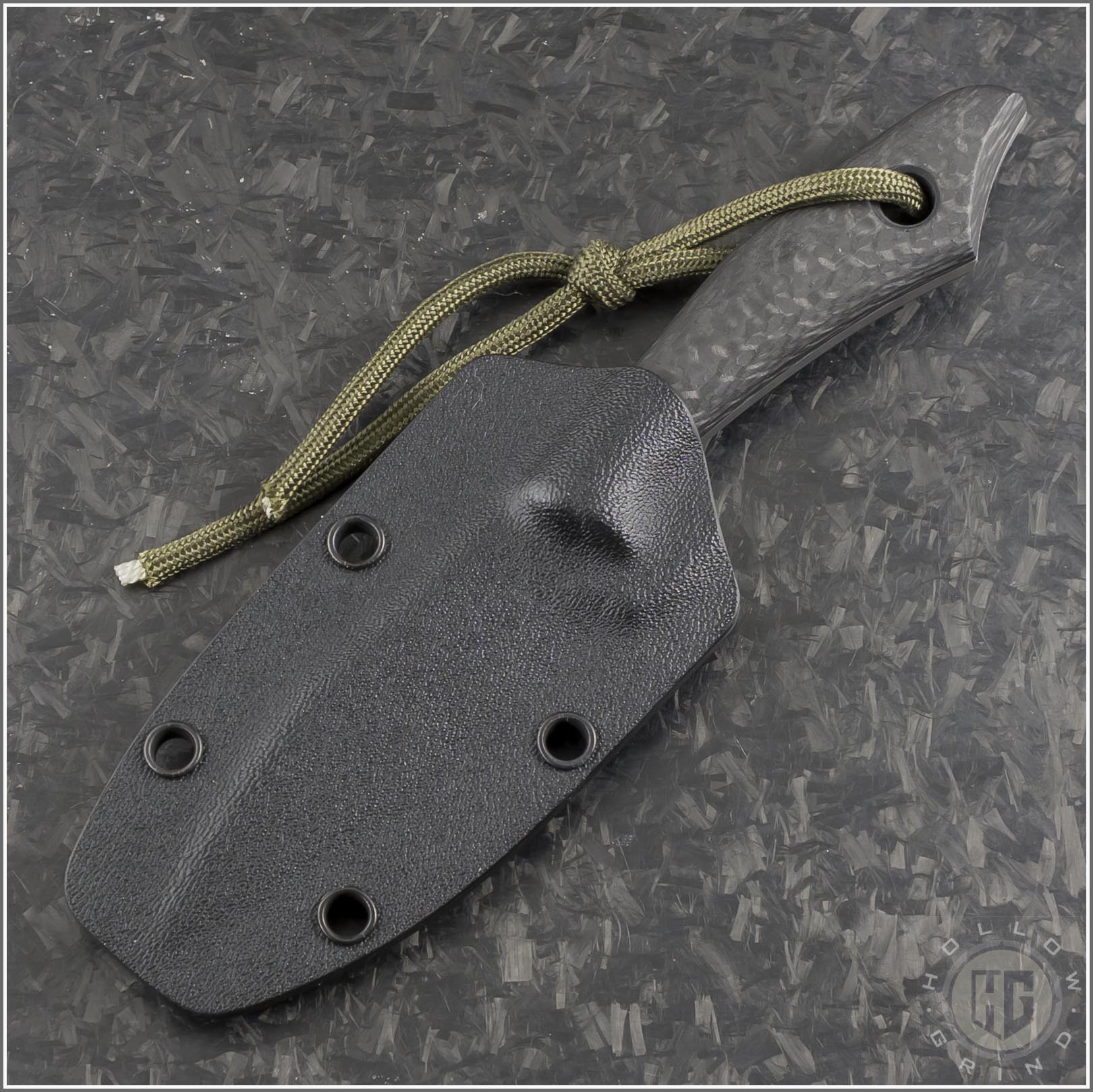KD Knives Custom Carbon Fiber Mantis X Spear Point Fixed Knife (3in ...