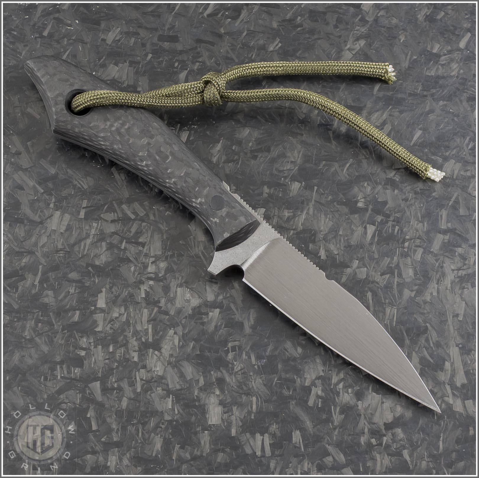 KD Knives Custom Carbon Fiber Mantis X Spear Point Fixed Knife (3in ...